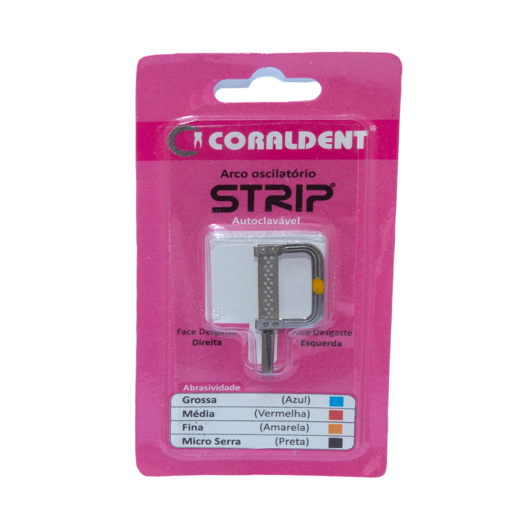 Lixa Diamantada STRIP em Arco, DIREITA - FINA - AMARELA - Autoclavável ...